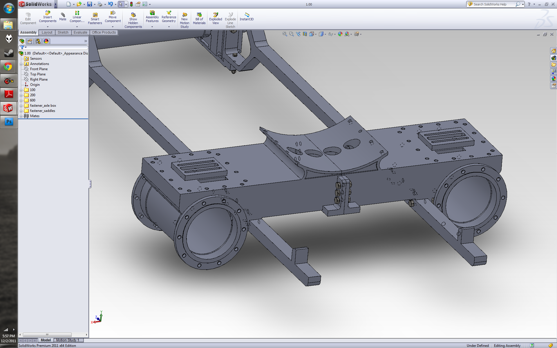 11: saddle assembly | Highball Sim